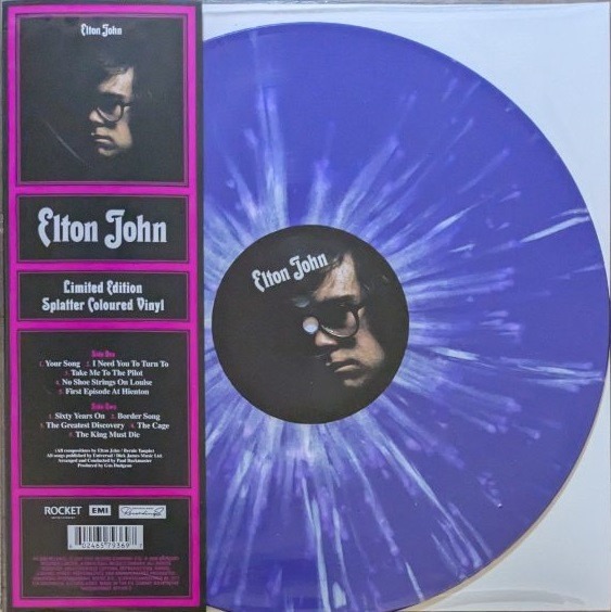 Elton John - Elton John - 180 Gram Purple with White Splatter Vinyl ...